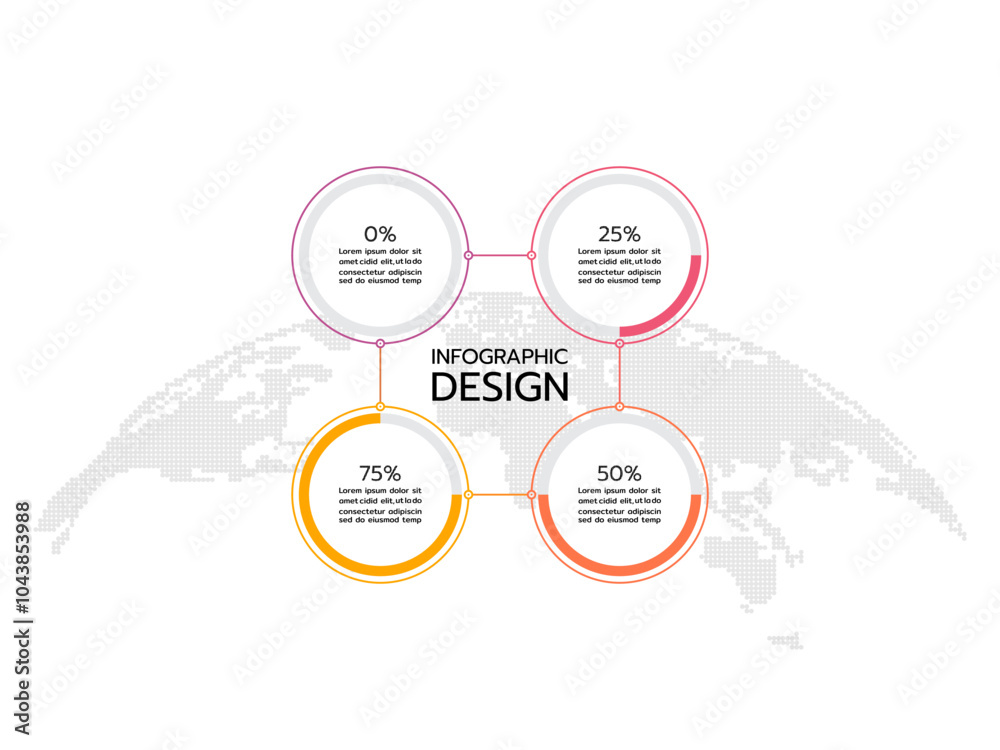 Circle percentage infographic diagrams set. Percentage pie chart for ...