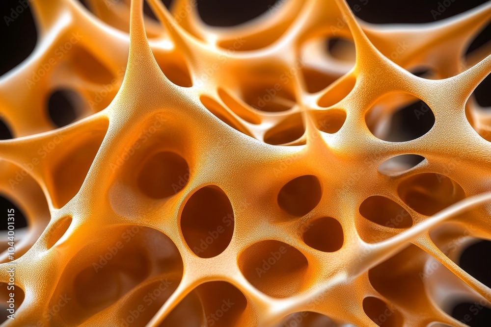 Electron microscope image of human platelets, capturing the fine ...