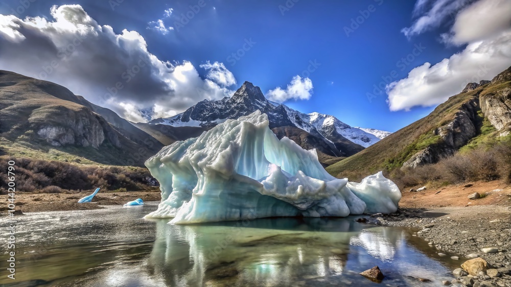 Melting Iceberg in Yumthang Valley: A Stunning Portrait of Climate ...