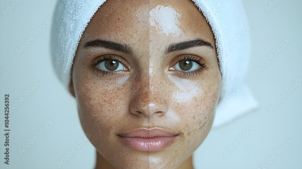 Melasma fading time-lapse, tracking the progress of facial treatments ...