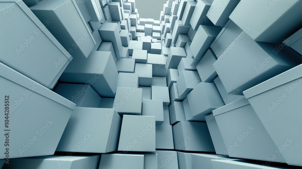 Explore the realms of data logistics with 3D rendering visuals ...