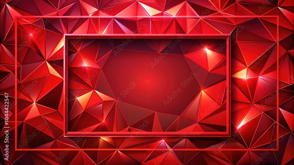 Discover an innovative game background template showcasing red polygon ...