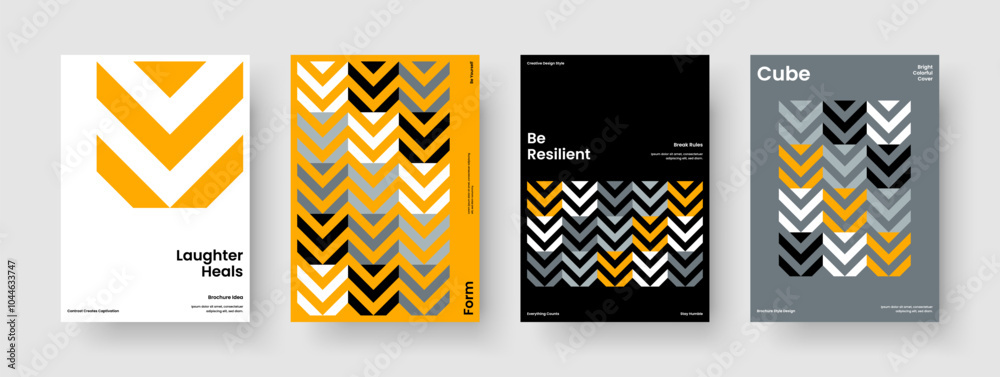 Geometric Poster Design. Modern Banner Layout. Abstract Book Cover ...