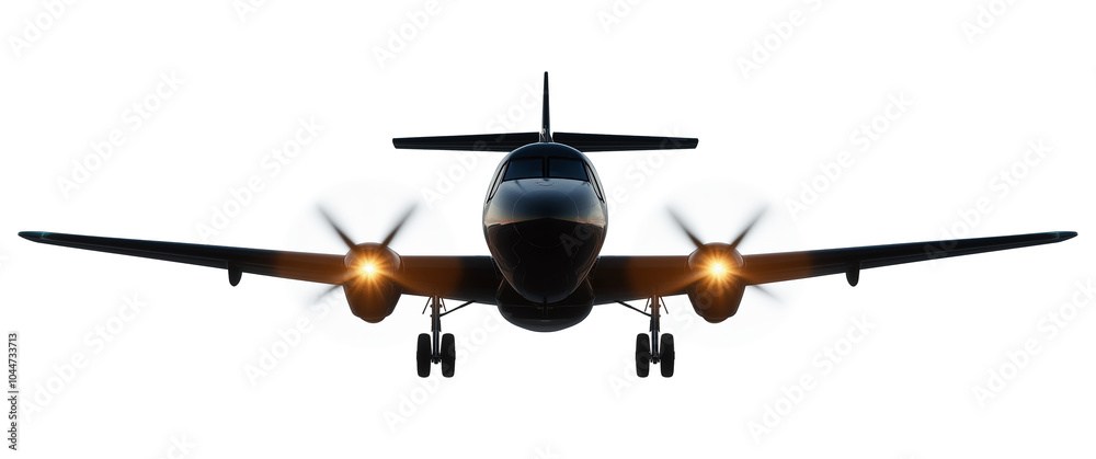 Airplane plane flight propeller jet in PNG isolated on a transparent ...