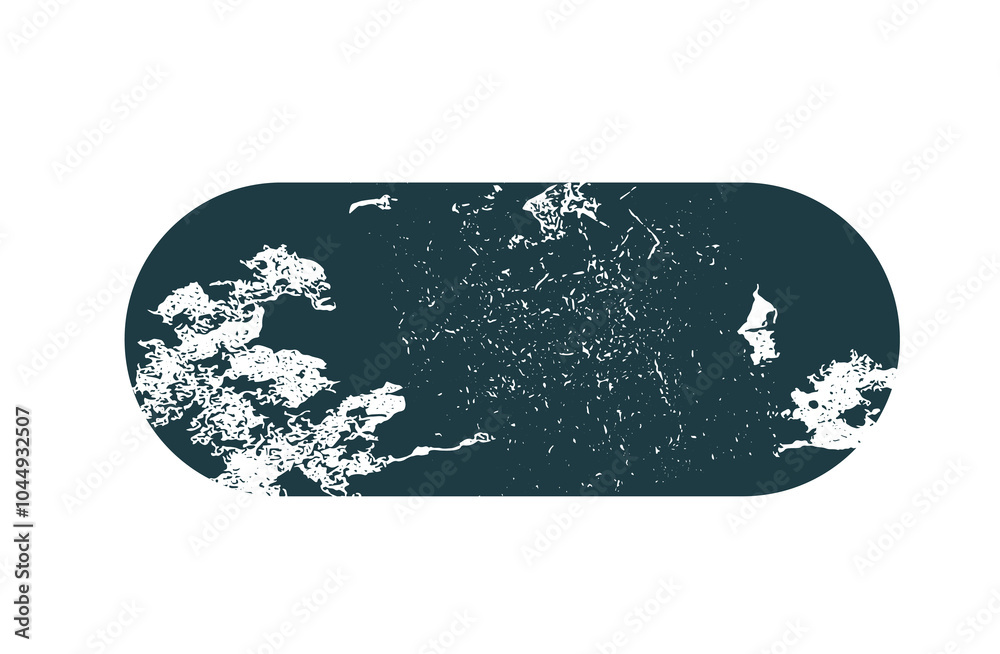 Grunge Vector oval Stamp. Distress grain surface dust and rough ...