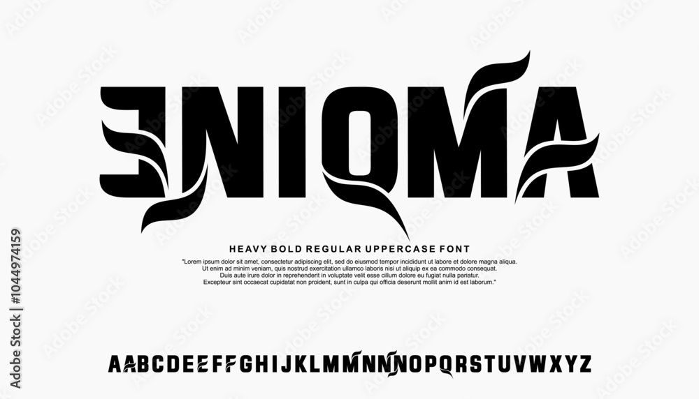 Modern Bold Heavy Font. Typography urban style alphabet fonts for ...