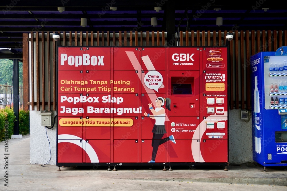 Jakarta, Indonesia - October 16th, 2024 - Pop Box smart locker GBK ...
