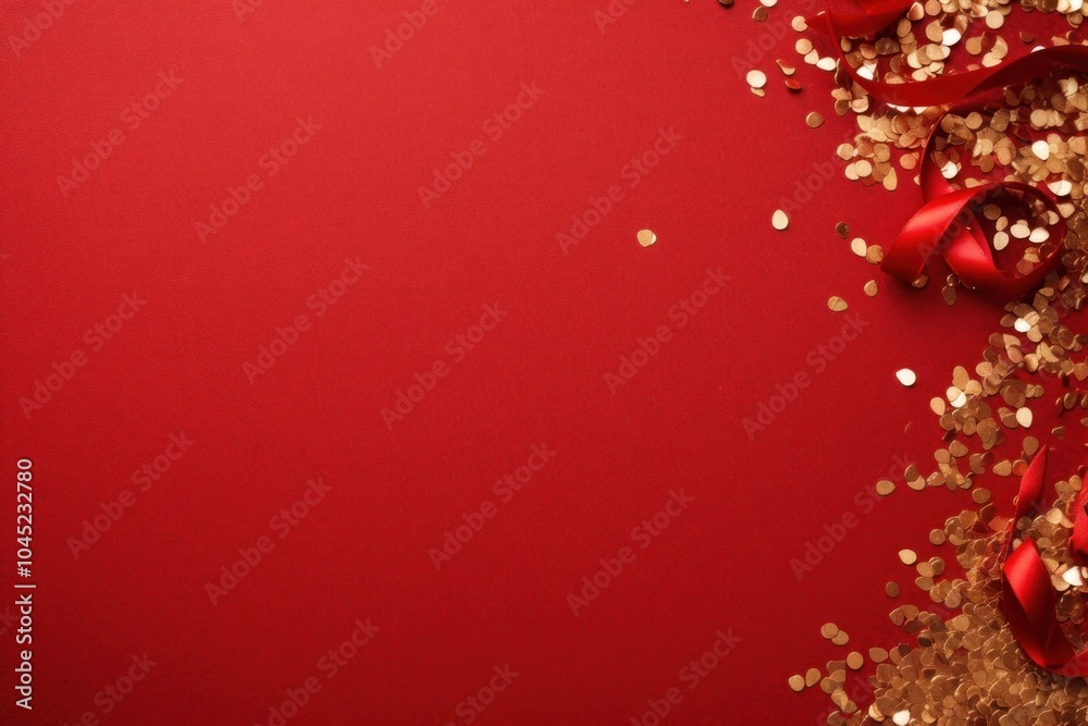 Gold glitter backgrounds petal red. Stock Photo | Adobe Stock