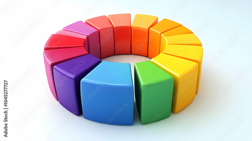 Stock-Illustration „3D Financial Life Cycle Wheel Concept Vector ...