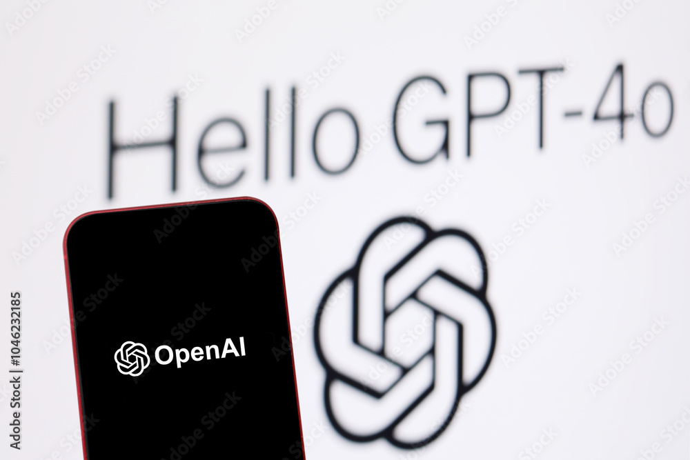 KANGAR, PERLIS, MALAYSIA 25 OCTOBER 2025 : Close-up of GPT-4o displayed ...