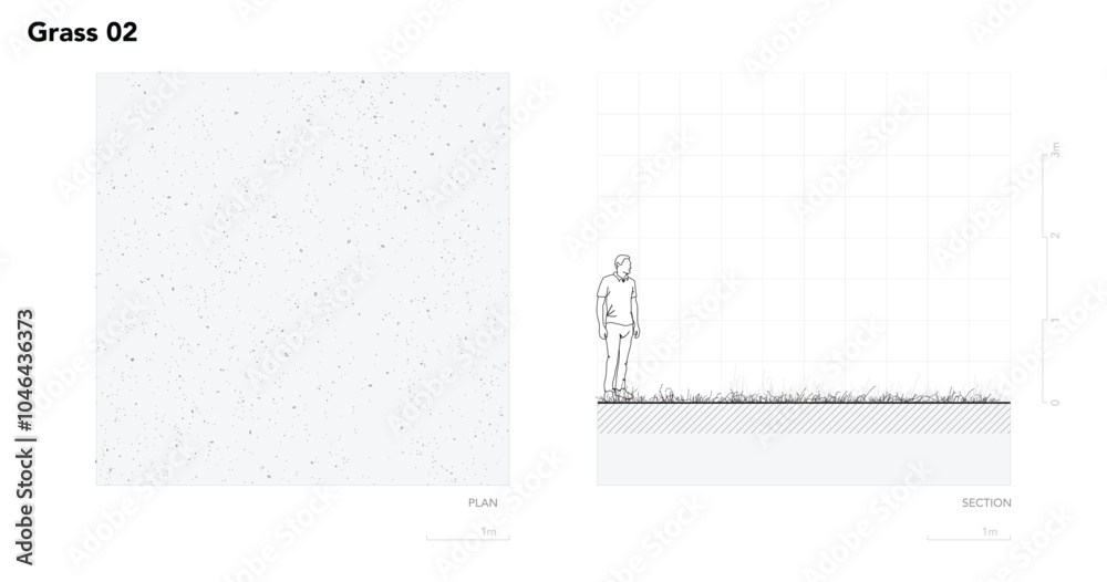Architectural Drawings, Minimal style cad tree line drawing, Side view ...