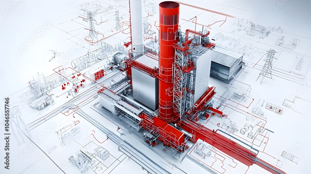 Detailed schematic diagram showcasing the integrated system of small ...