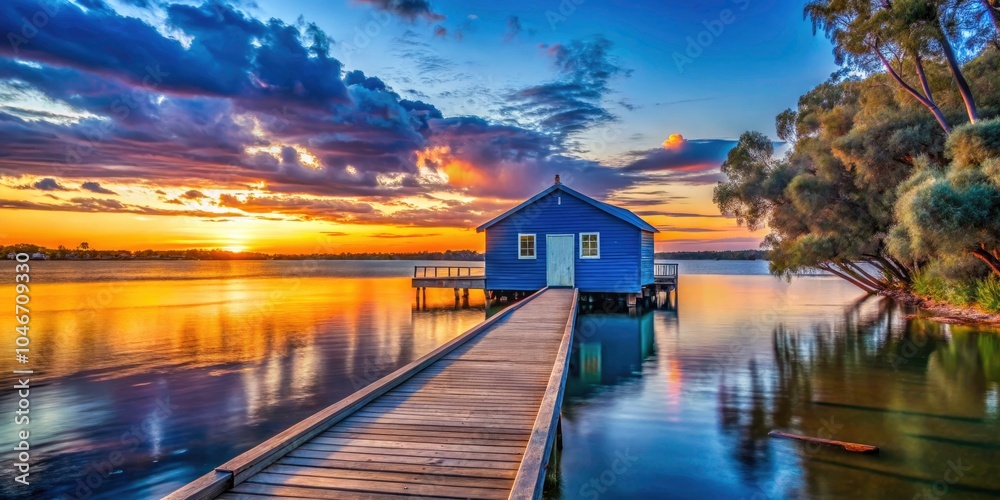Captivating Sunset at Blue Boat House, Perth - Iconic Landscape ...
