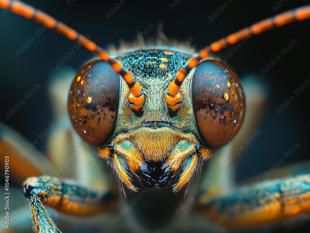 Insect Antennae Study, intricate examination of delicate structures ...