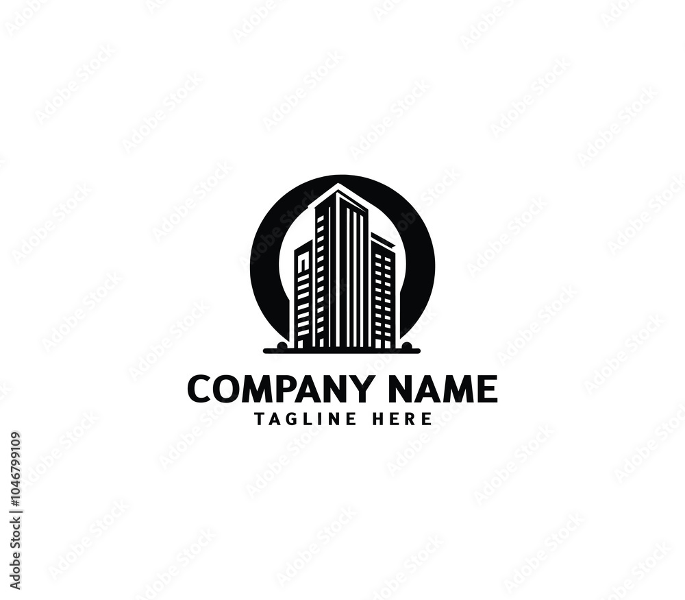 Vector city buildings logo design. Modern building logo symbol ...