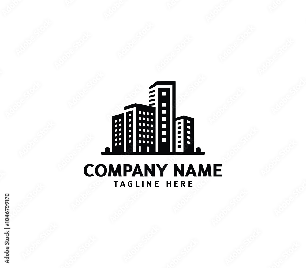 Vector city buildings logo design. Modern building logo symbol ...