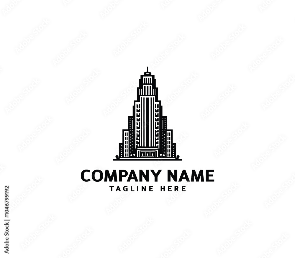 Vector city buildings logo design. Modern building logo symbol ...