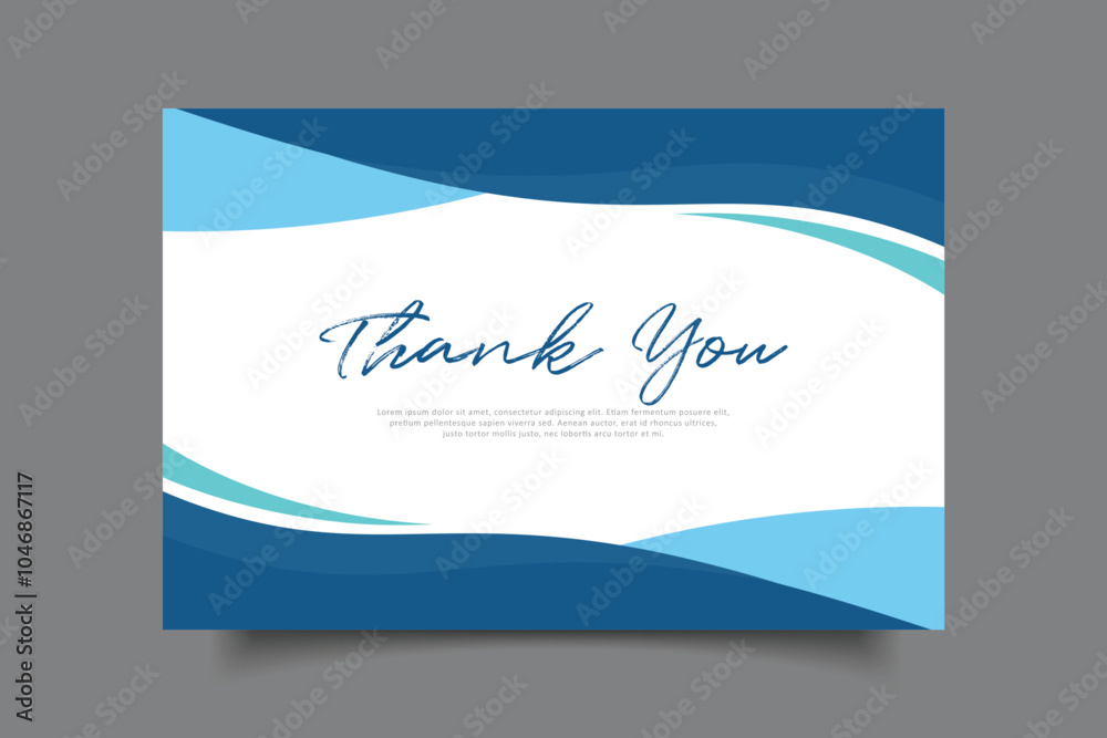 thank you card template background Stock Vector | Adobe Stock