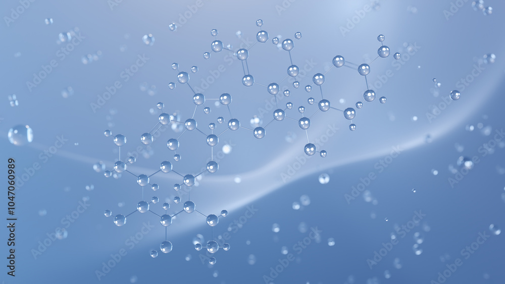 streptomycin molecular structure, 3d model molecule, antibiotic ...