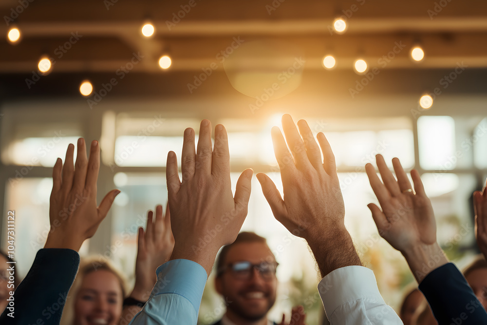 Colleagues Giving a Standing Ovation to an Award Recipient: A ...