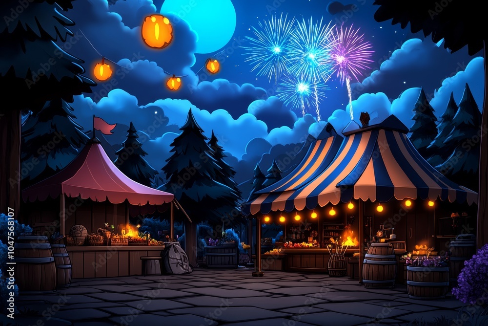 Pixel art of a lively global festival with pixelated characters in ...