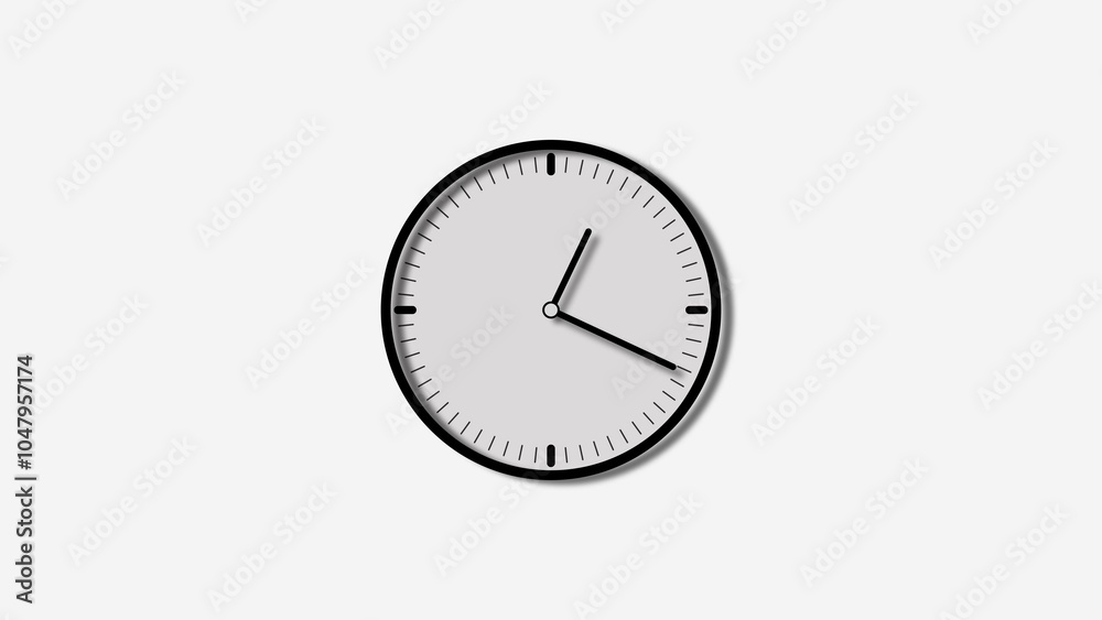 Analog Clock icon background, 24 hours arrow fast rotated 4k ...