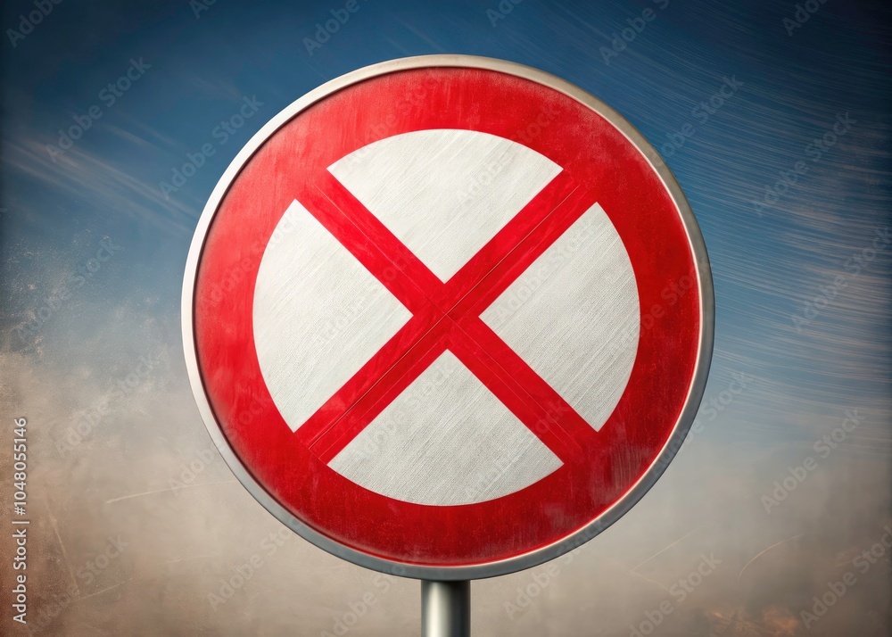 Prohibition Sign with Red Line Through It - Symbol of Restriction and ...
