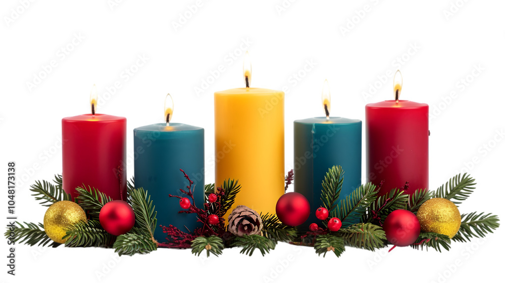 advent candles png transparent background Stock Photo | Adobe Stock