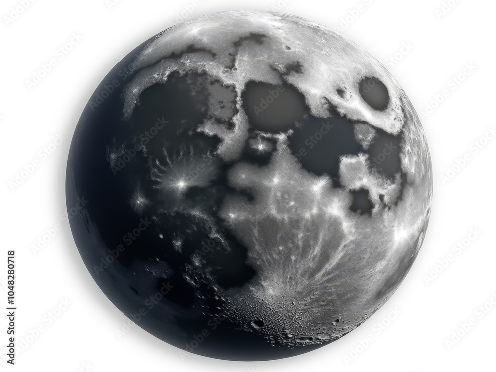 Animation of the Moon phases in their complete cycle on a background of ...