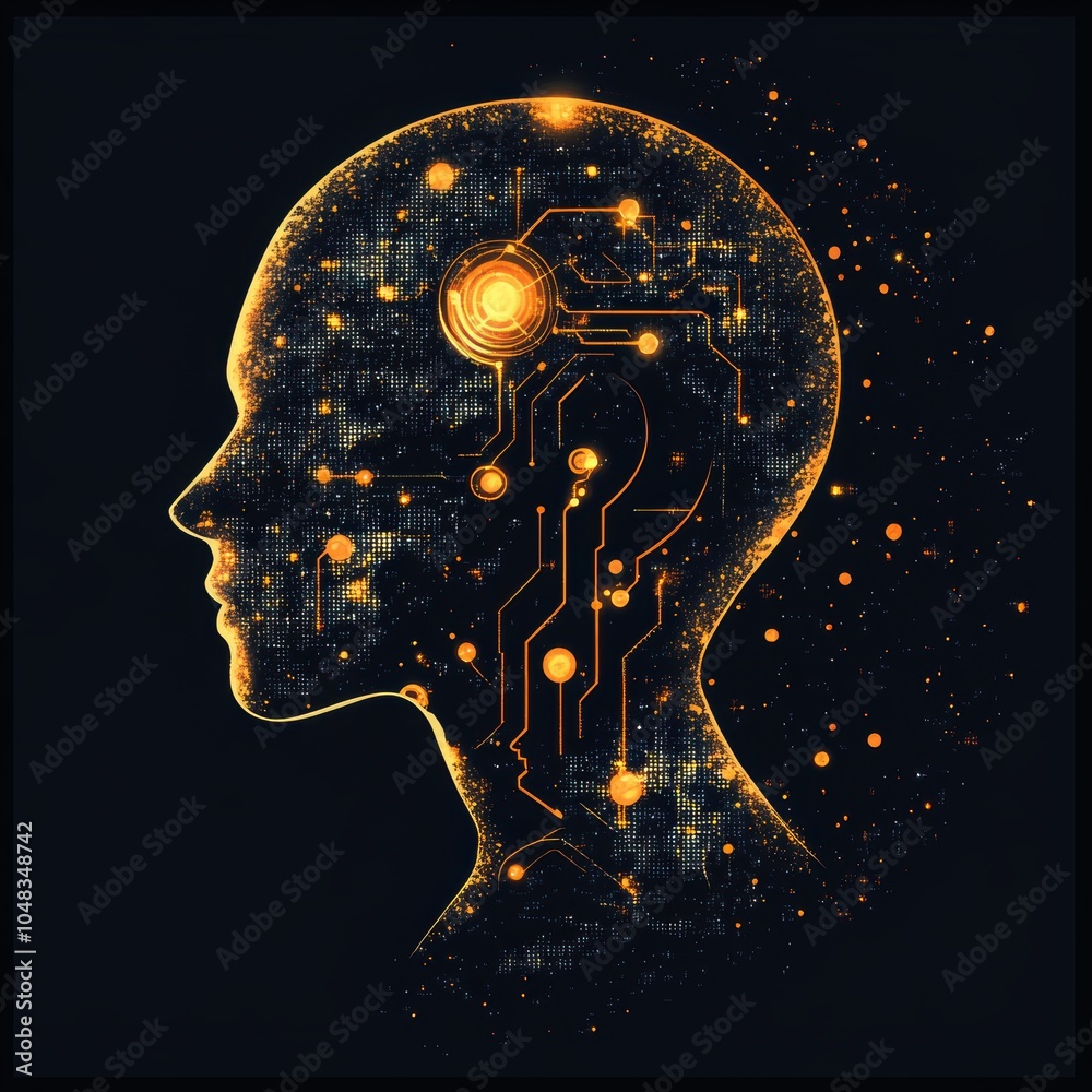 How to create artificial intelligence logos that communicate core values effectively Stock ...