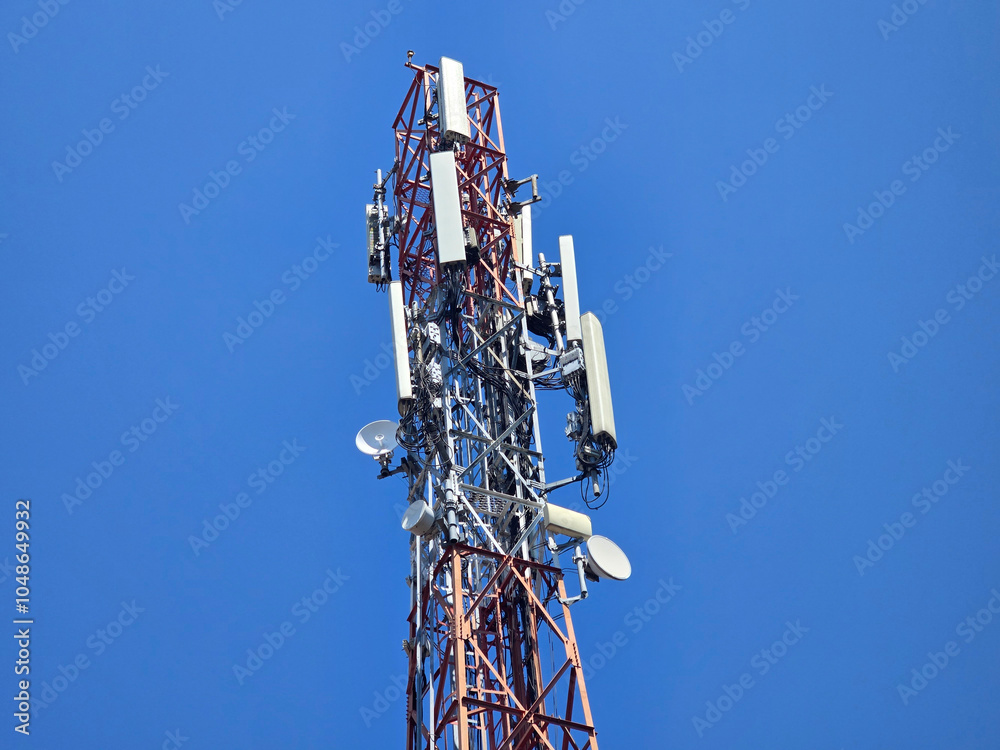 Telecommunications network infrastructure, cellular antennas, Base ...