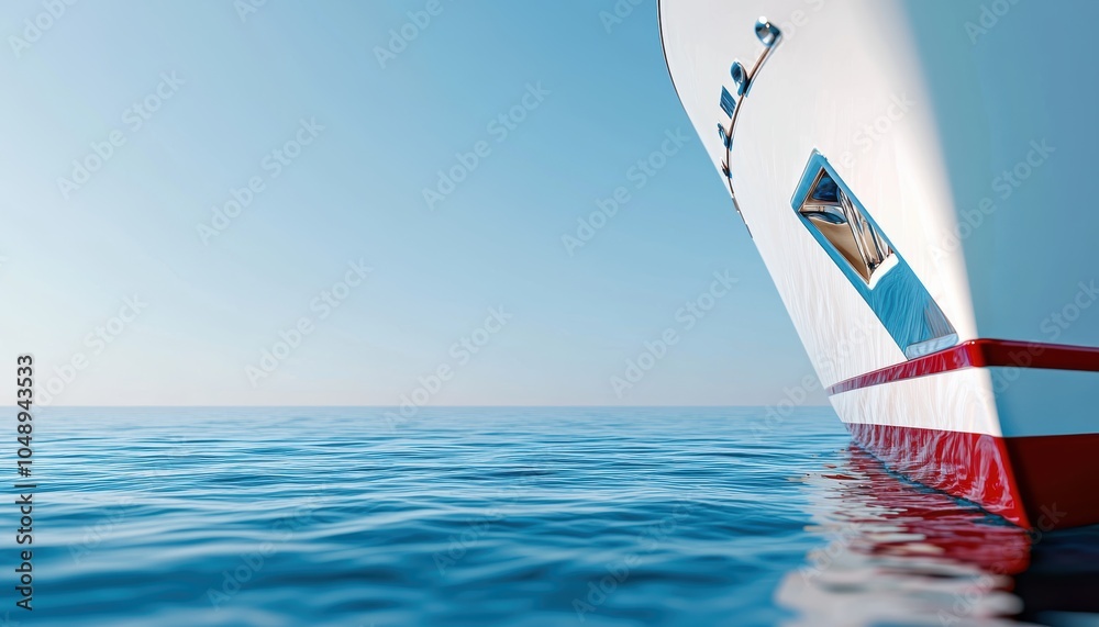 3D visualization of a luxury yacht, with deck details, sails, and the ...