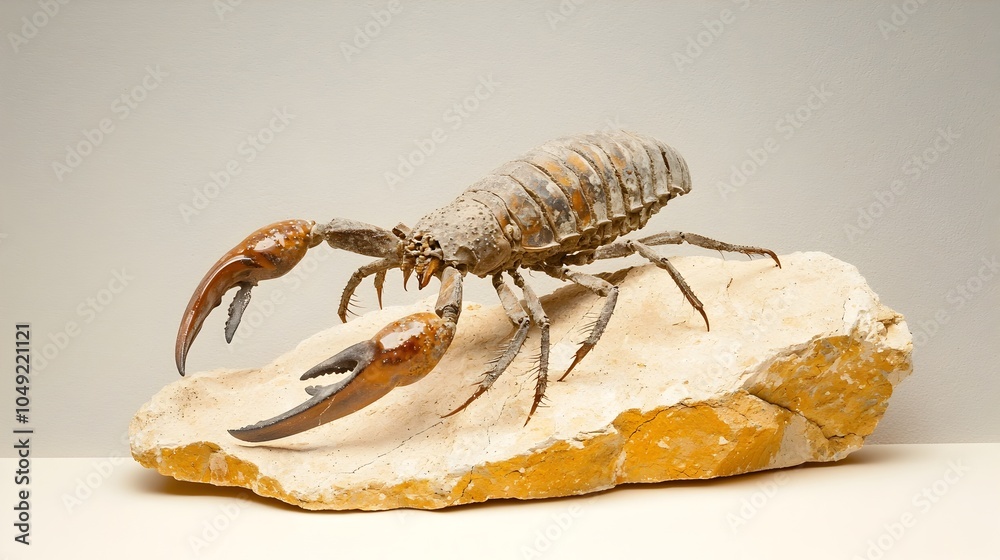 Fossilized full body specimen of an ancient Eurypterid a prehistoric ...