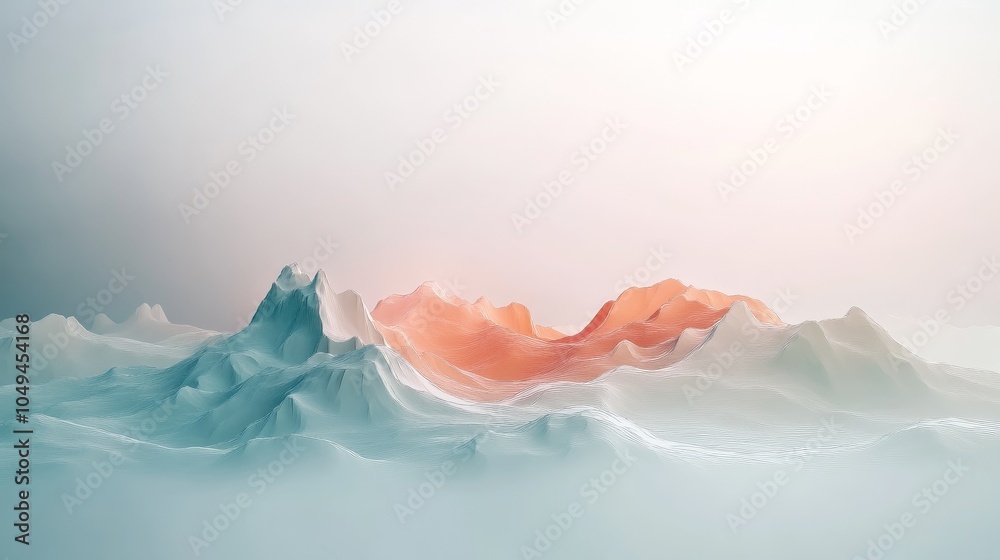 Immersive digital landscape, interactive virtual map, detailed 3D ...