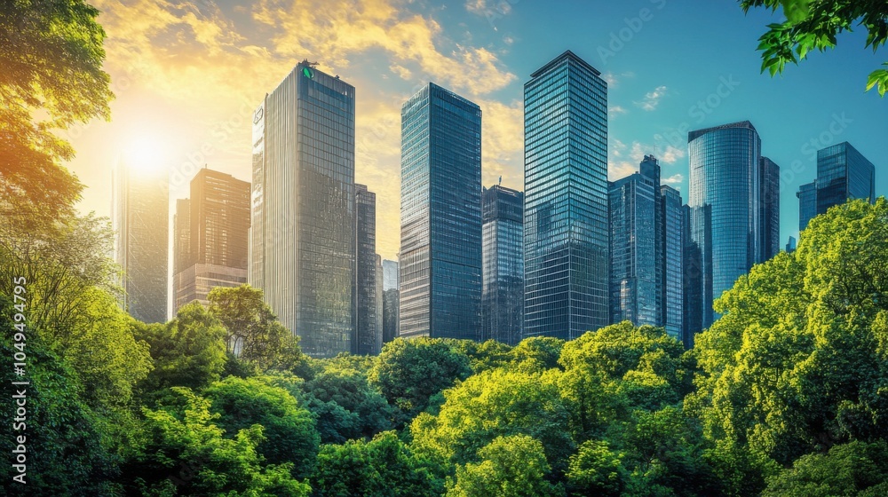 Sustainable development: Urban planners designing a smart, eco-friendly ...