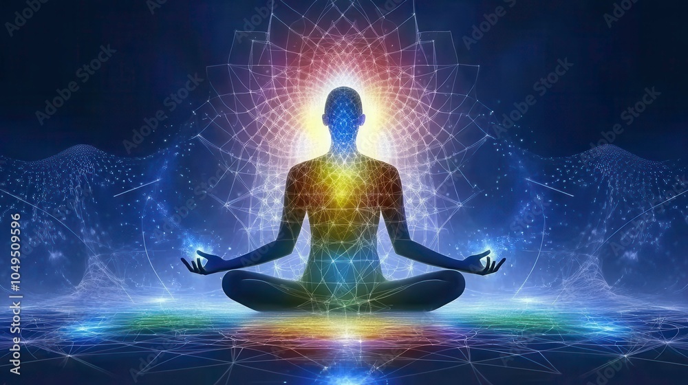 Explore the transformative power of meditation through vibrant ...