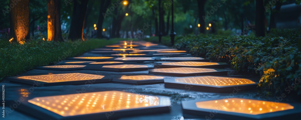 Kinetic energy tiles in parks that generate electricity from foot ...