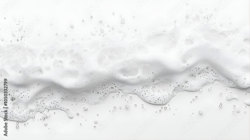 Foamy white liquid texture, isolated on transparent background, PNG ...