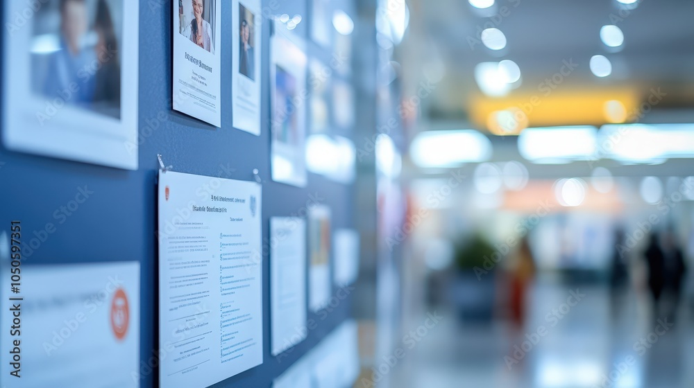 Employee Recognition Bulletin Board Display Stock Photo | Adobe Stock