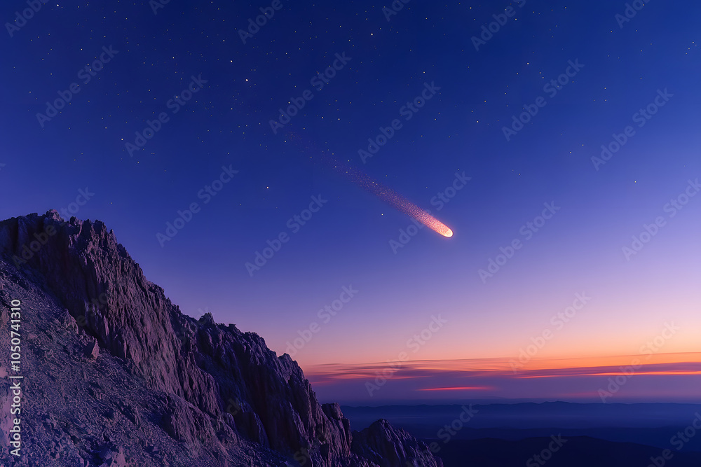 Comet Tsuchinshan Atlas C 2023 A3, periodic comet passing perihelion ...