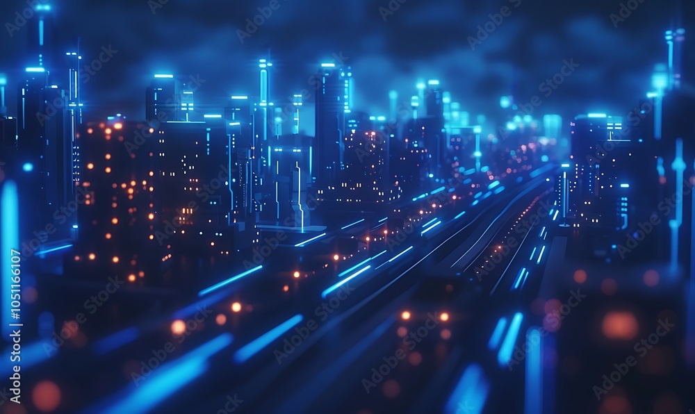 High-Tech Industrial Port With Autonomous Vehicles, Ships, and Drones ...