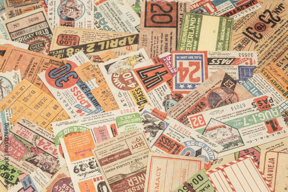 vintage tickets from around the world, theater, movie, concerts ...
