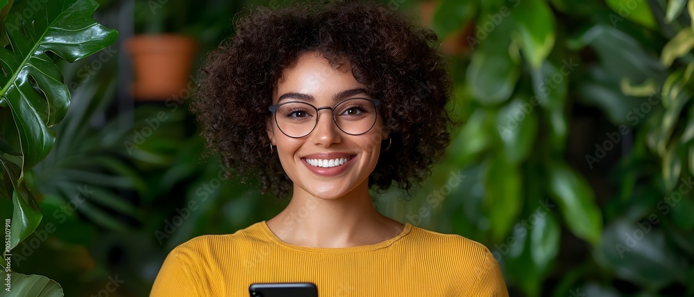 Elated Young Woman Happily Reacting with Excitement and Delight to a ...
