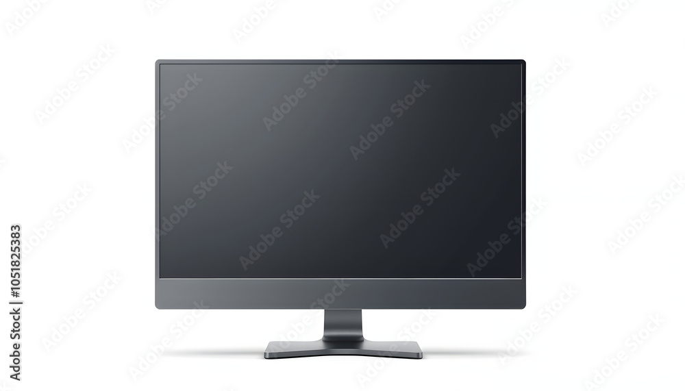 Realistic Monitor 24 inch computer monitor display mockup Template For ...