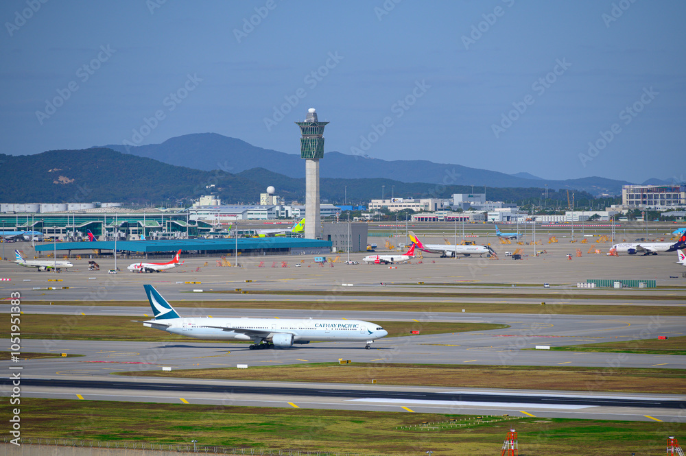 Incheon, South Korea - October 20, 2024: Incheon Airport. Cathay ...