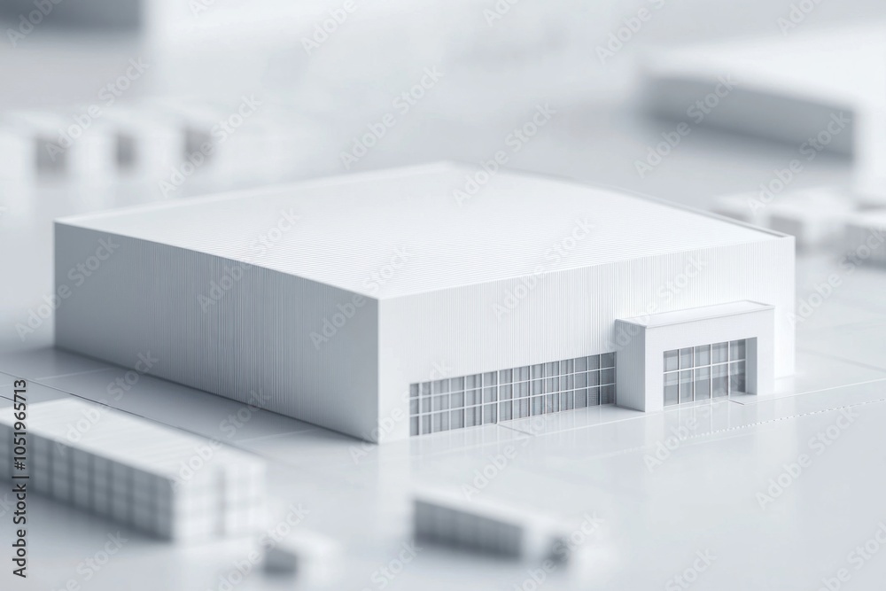 Modern logistics warehouse building diagram cad diagram. Stock Photo ...