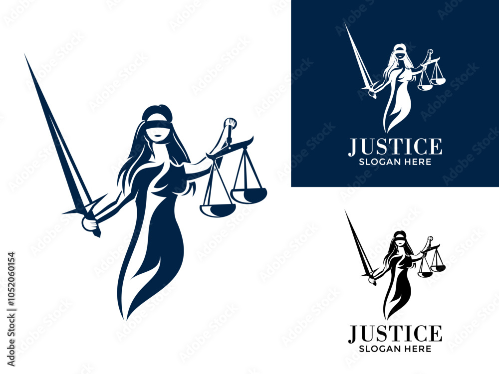 lady law vector, Firm and Law Logo, Lady Justice logo vector template ...