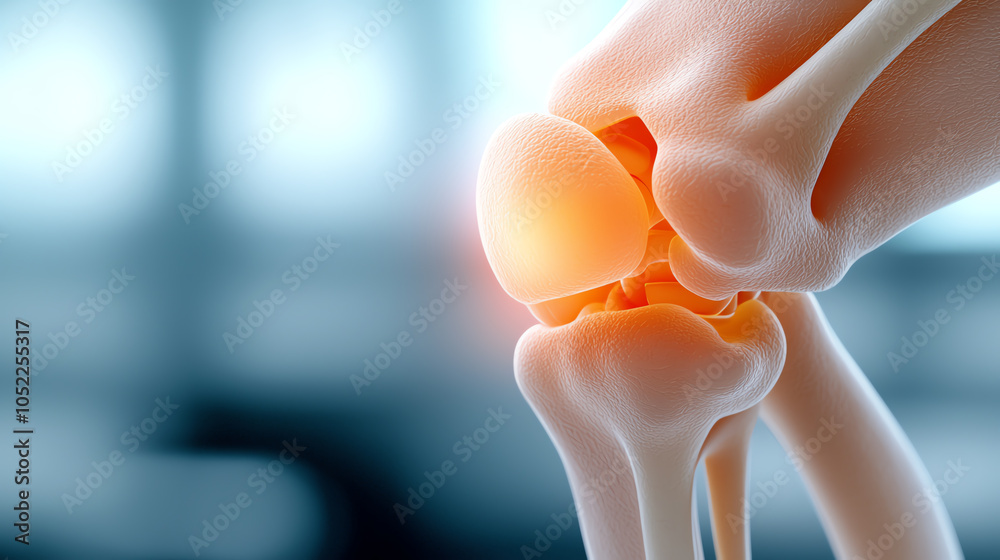 Understanding knee anatomy a detailed insight into joint structure and functionality Stock ...