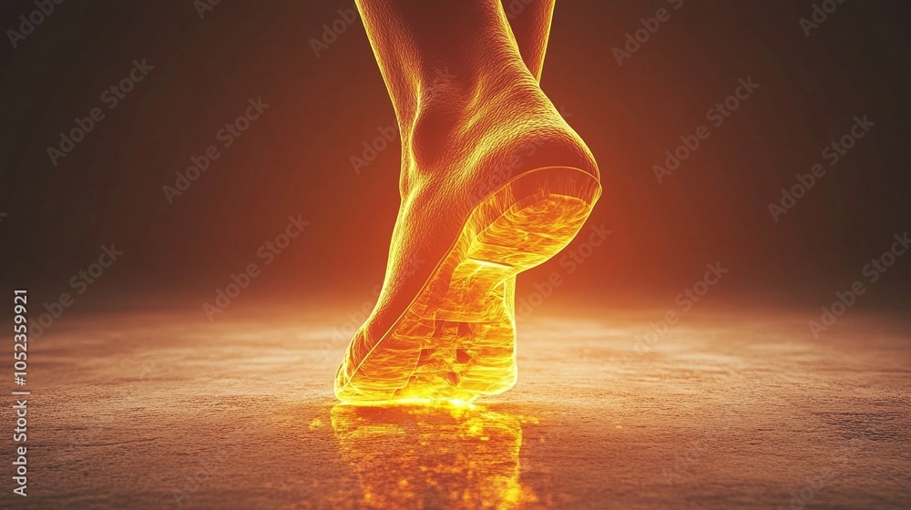 ankle pain while walking affecting a person with foot strain or joint ...