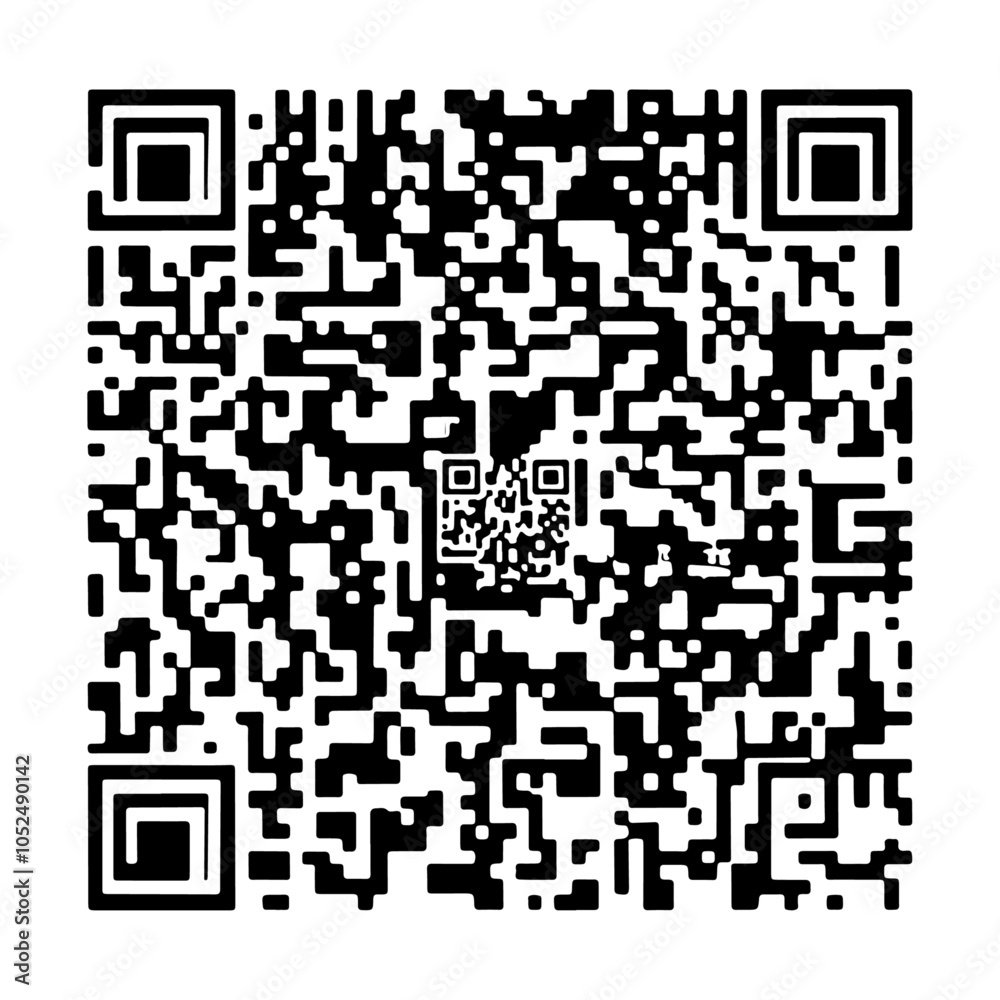 QR Code Generator black color silhouette Stock Vector | Adobe Stock